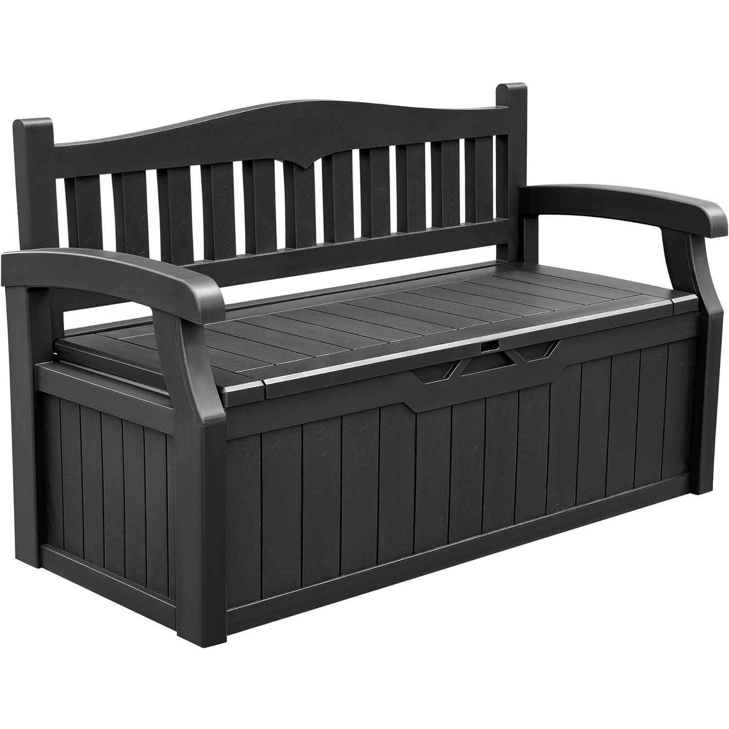 OTOTWER 80 Gallon Storage Bench Deck Box lockable for Patio Furniture ...