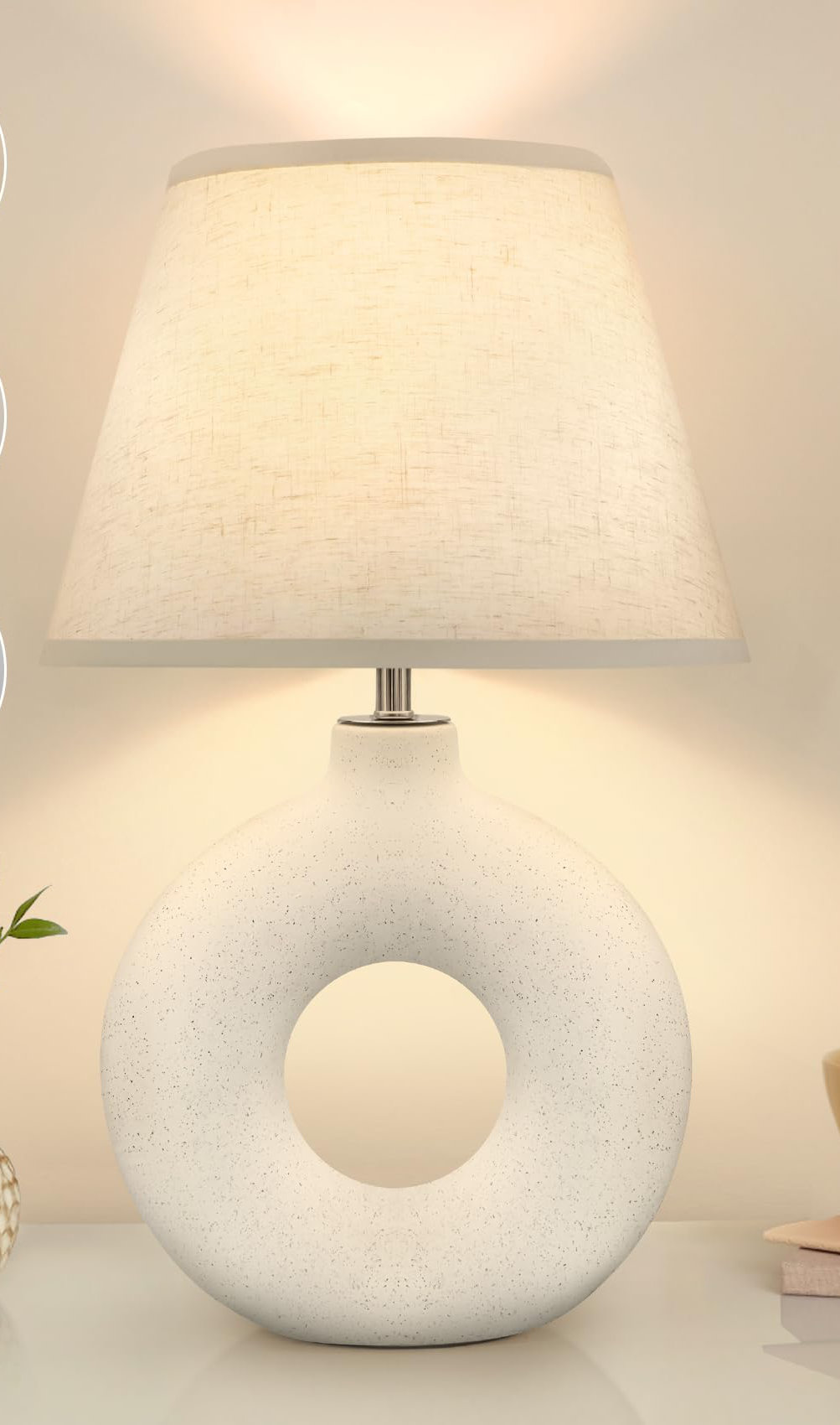 Ivy Bronx 21" Modern Boho Ceramic Bedside Lamps | Wayfair