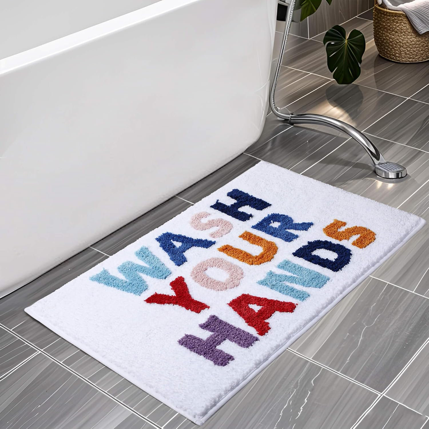 Trinx Bath Mats For Bathroom Non Slip Bath Rugs Soft Absorbent Bathroom ...