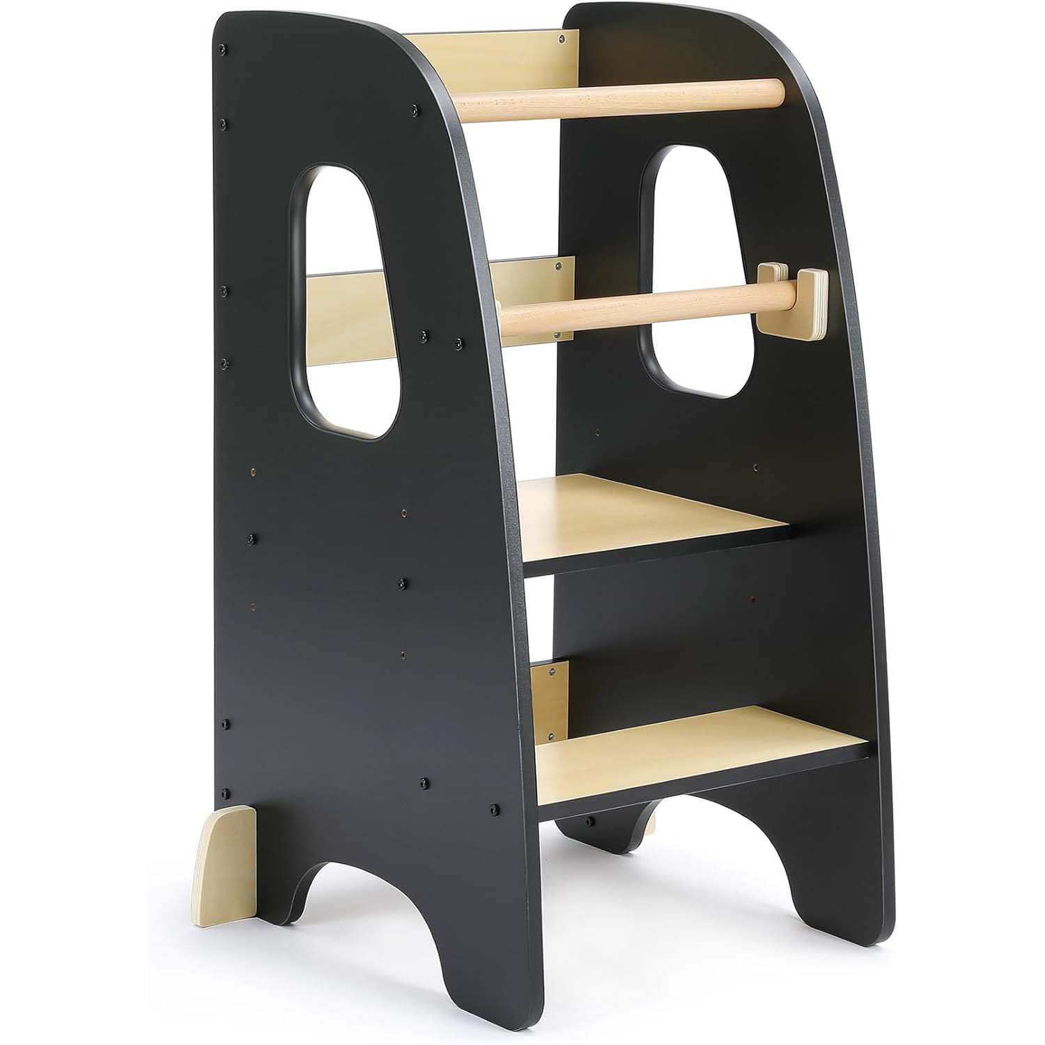 Harriet Bee Toddler Tower Kids Standing Step Stool Adjustable Ladder ...