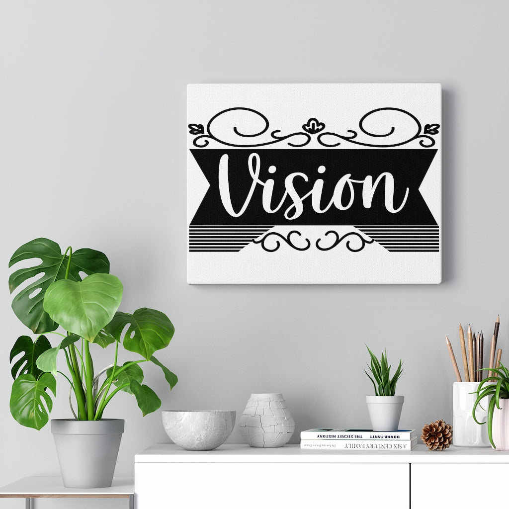 Trinx Inspirational Quote Canvas Vision Wall Art Motivational Motto ...