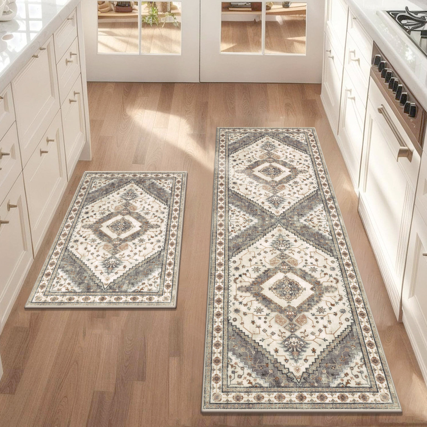 Bungalow Rose Washable Kitchen Rugs Non Slip Kitchen Mats , Stain ...
