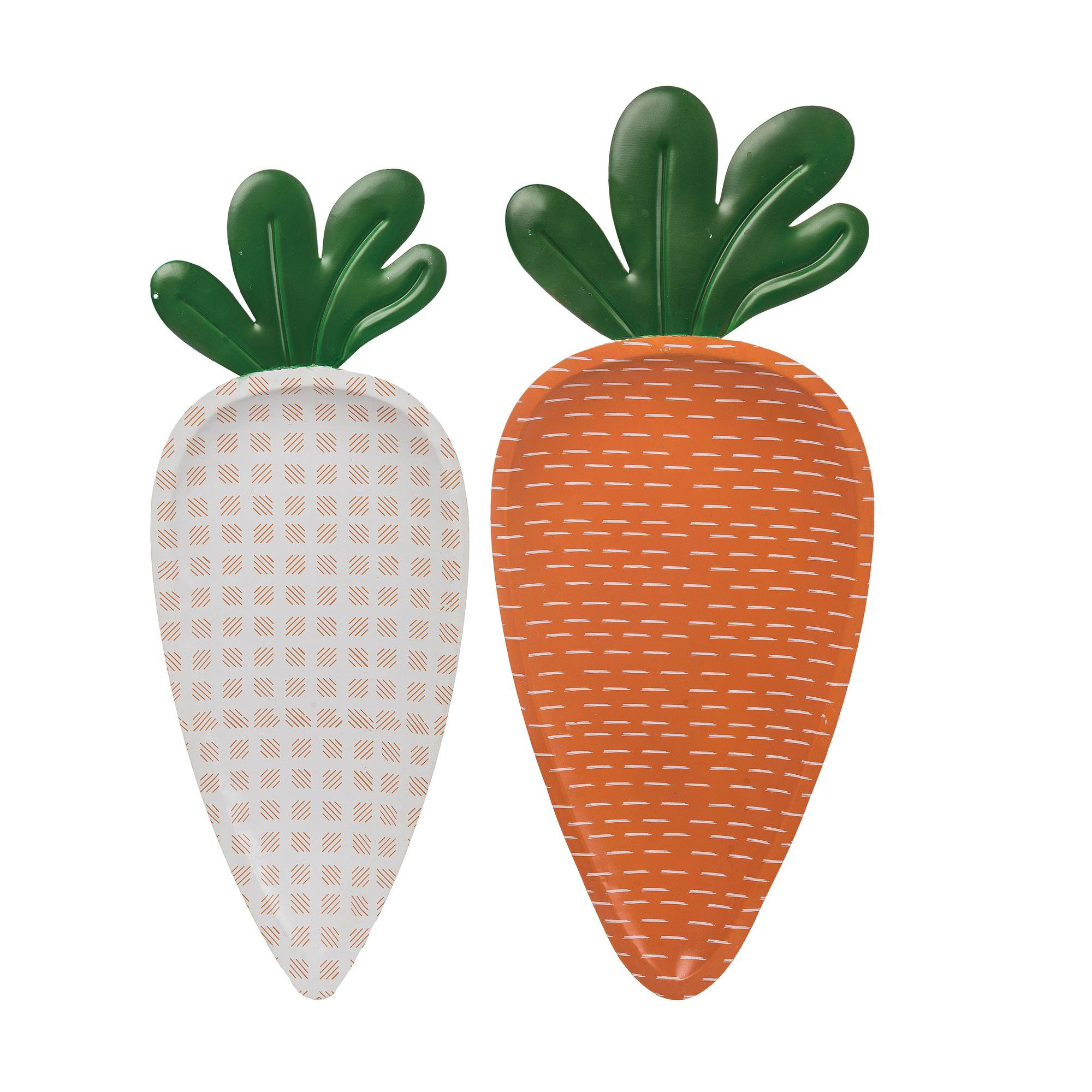 Trinx Metal Carrot Bowls Set of 2 Home Decorations Easter | Wayfair