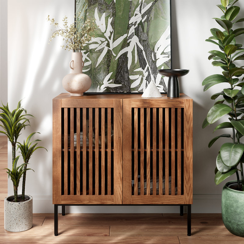 Millwood Pines Sharla Iron Accent Cabinet | Wayfair