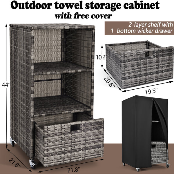 Patio Novagarden Outdoor Towel Rack For Pool Outdoor Pool Towel Storage ...