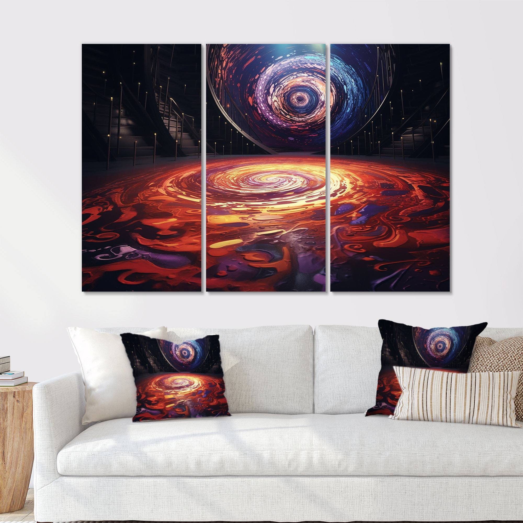 Ivy Bronx Spiral Galaxy Cosmic Whirls - Space Landscapes Wall Art ...