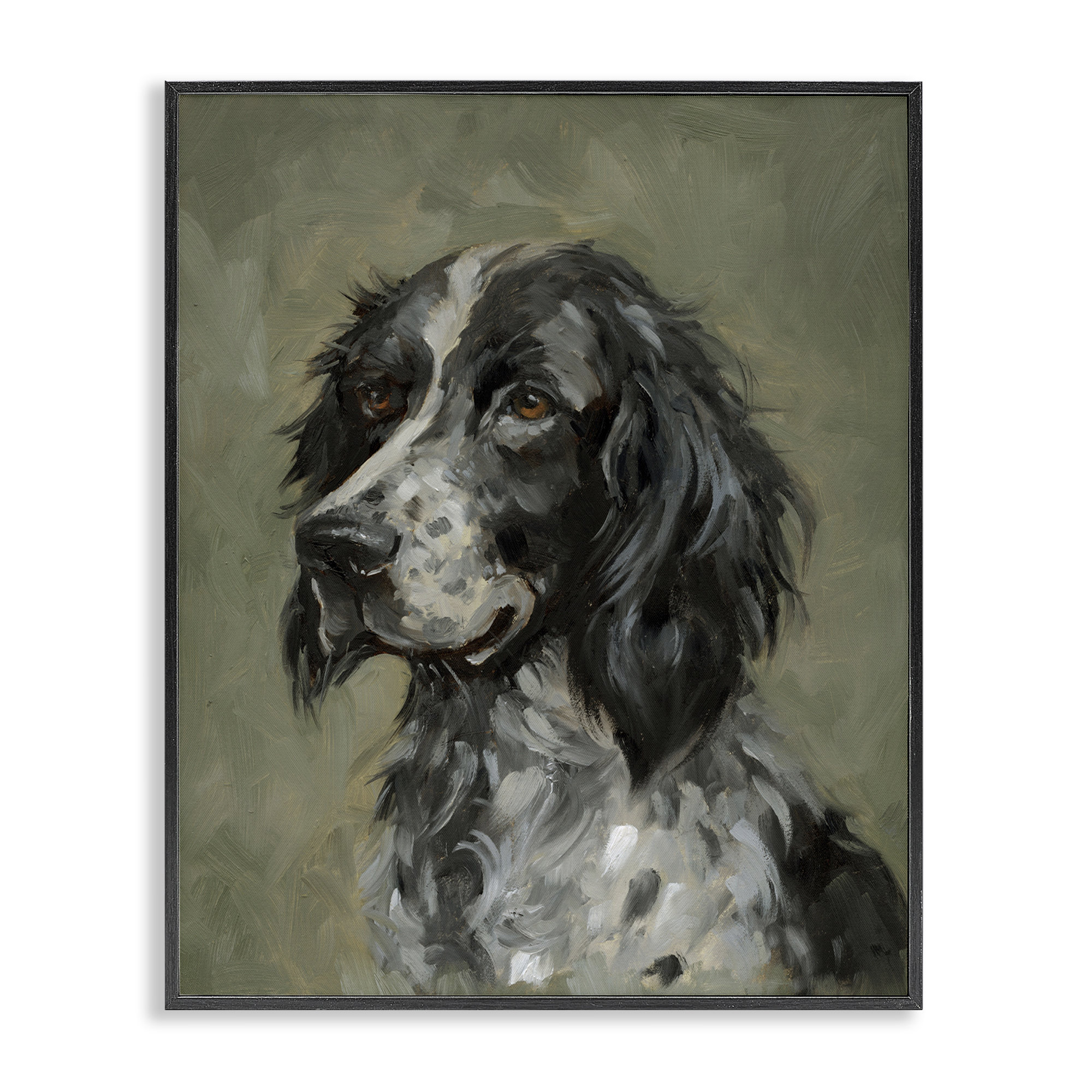 Stupell Industries Cocker Spaniel Portrait Framed Giclee Art by ...