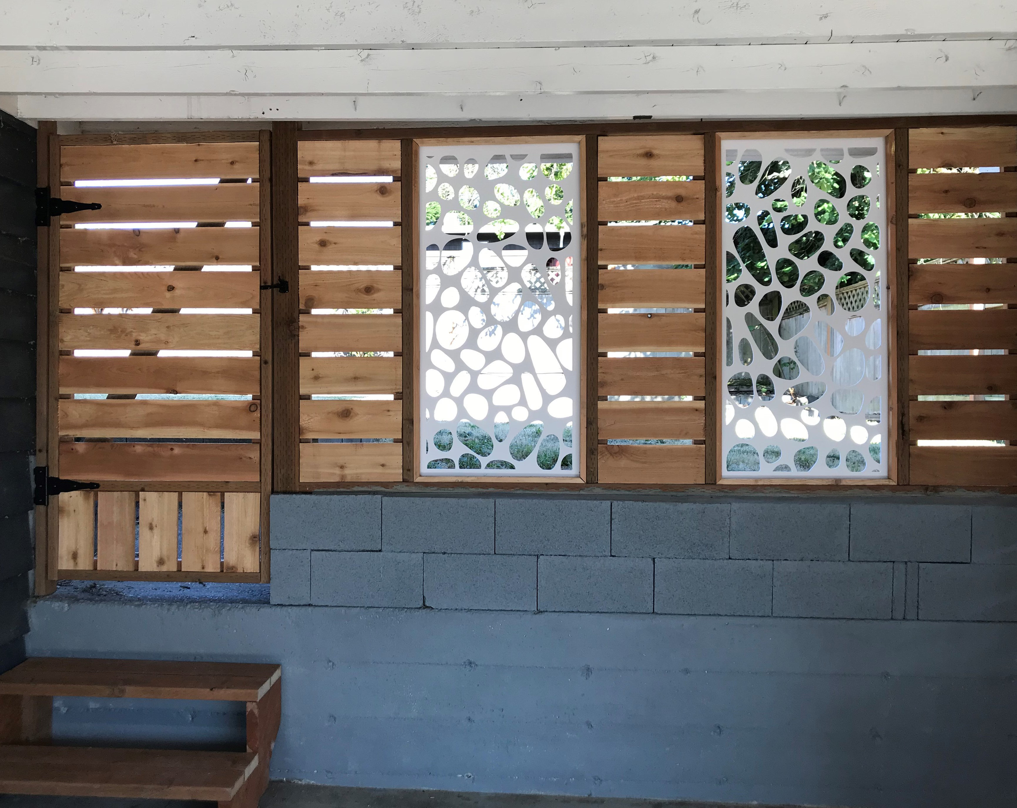 VIMA (Pebbles) Decorative Wall Panel - 48"L x 24"W, White Color PVC ...