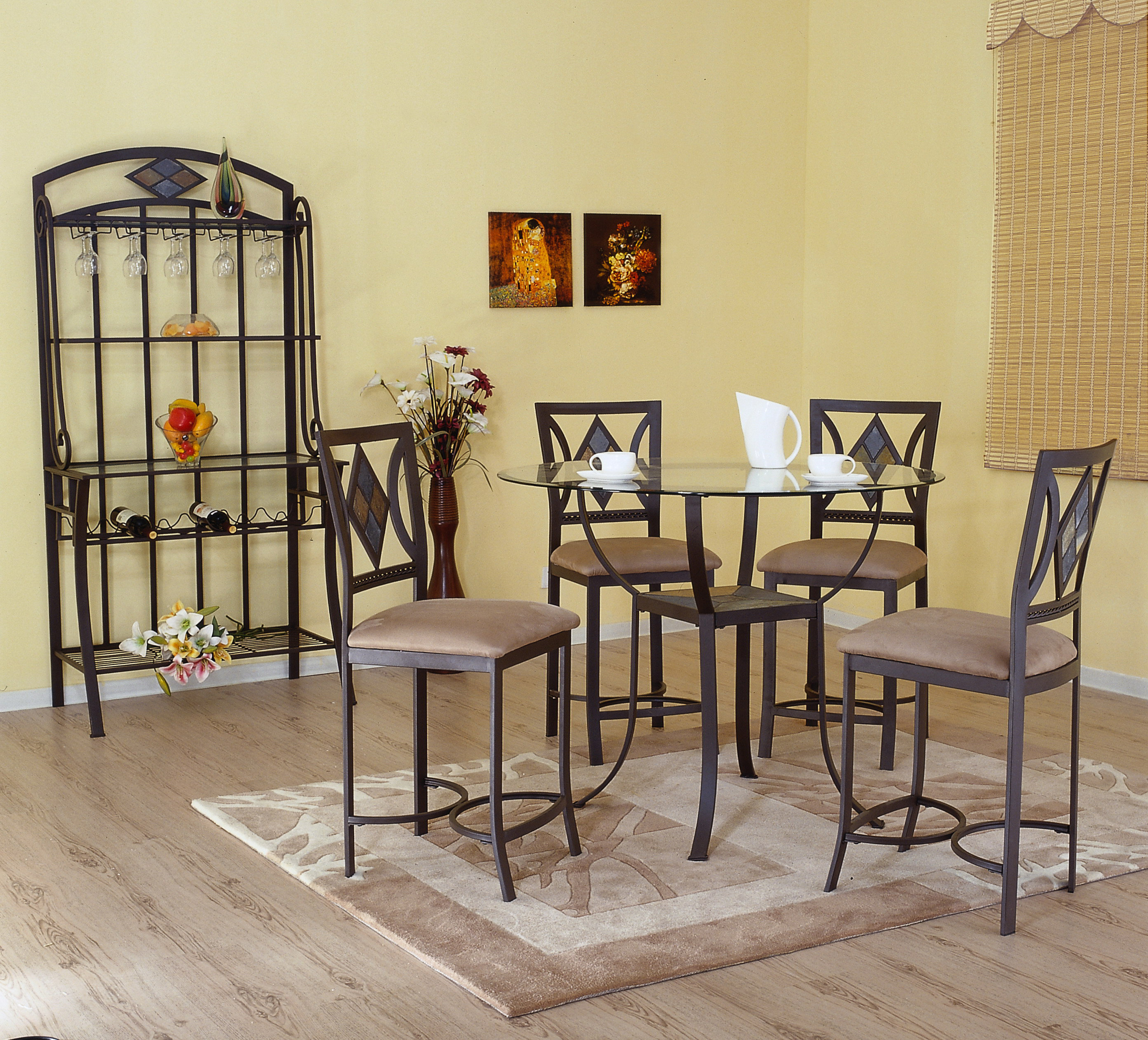Bernards Diamond Tile Pub Table | Wayfair
