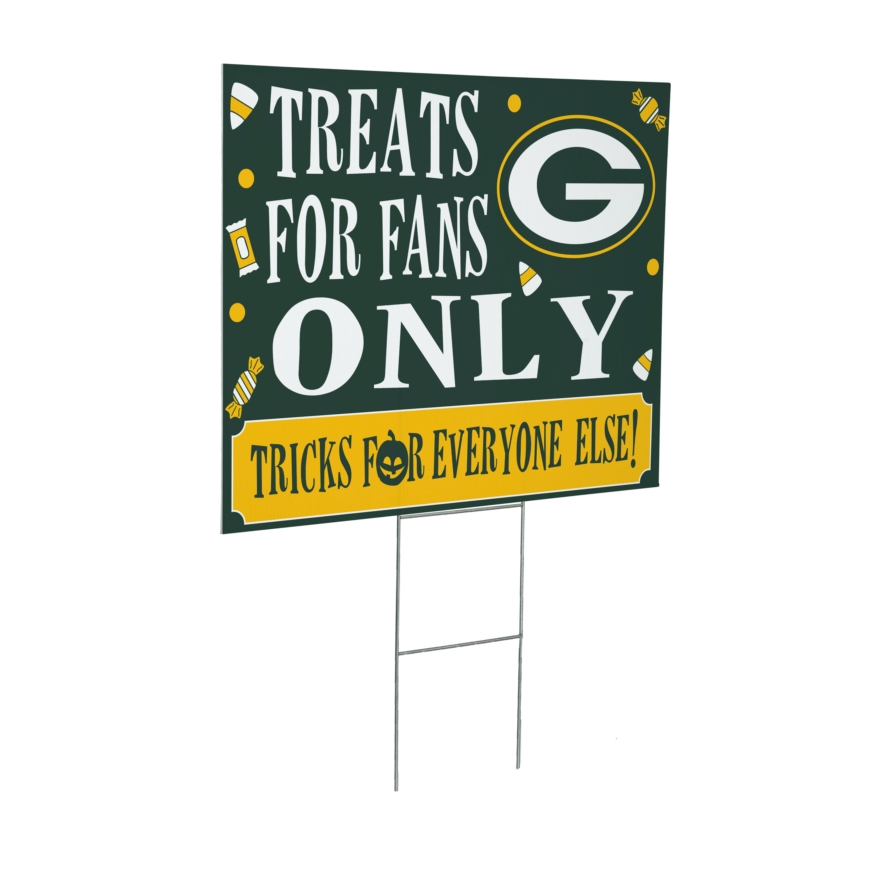 Ophelia & Co. Green Bay Packers Yard Sign, Halloween Treats for Fans ...