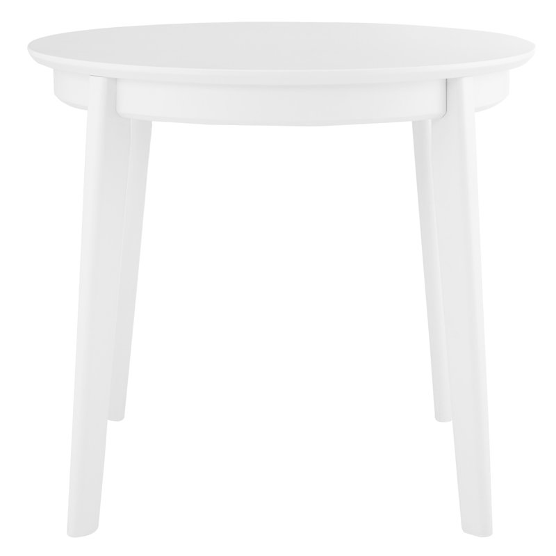 HomeRoots 36" White Wood Round Top Dining Table | Wayfair