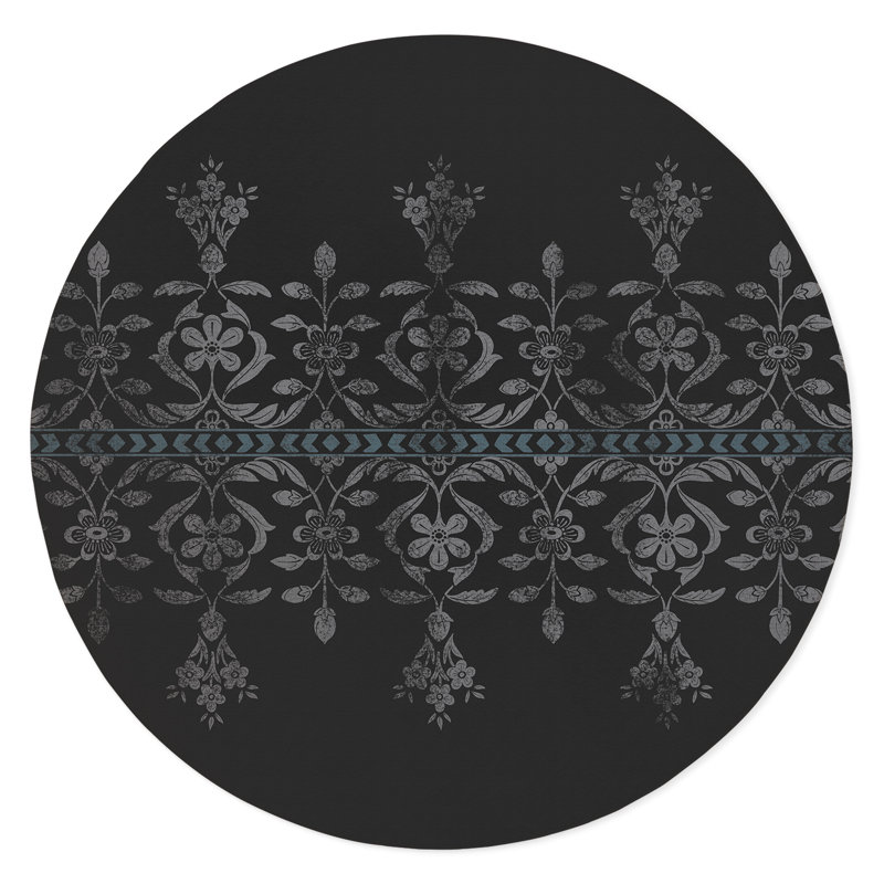 KAVKA DESIGNS Wood Round 5' X 5' Area Rug | Wayfair
