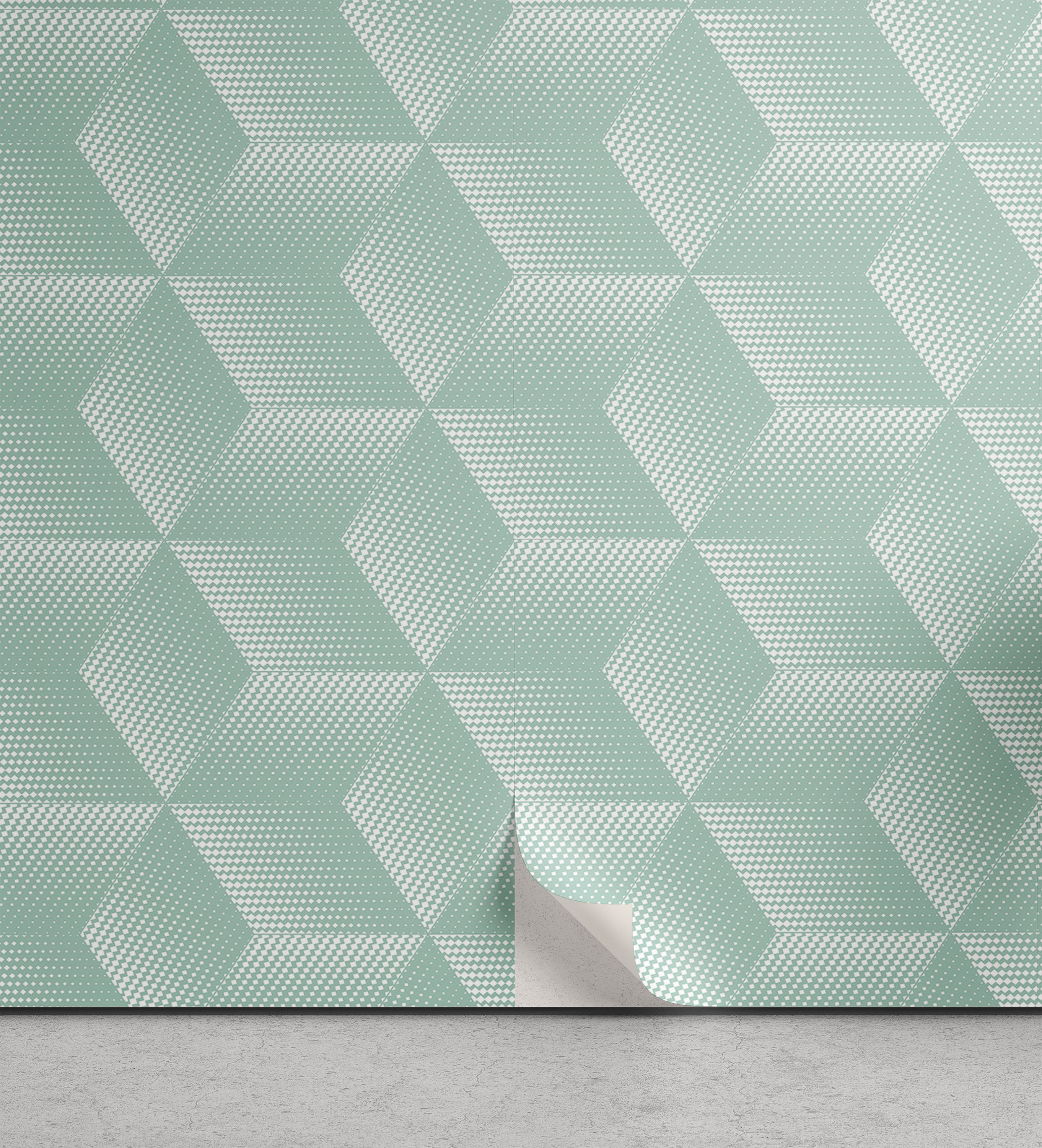 Wrought Studio Design Monochrome Repetitive Rhombus in Halftone Effect ...