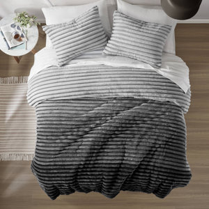 510 Design Avril Fluffy Ribbed Plush Comforter Set & Reviews | Wayfair