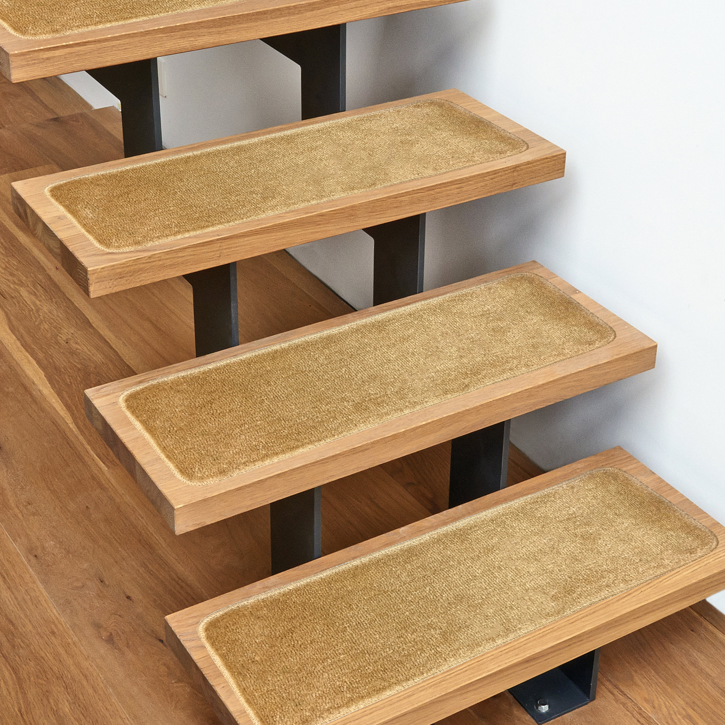 Symple Stuff Annamaria Beige Stair Treads & Reviews | Wayfair