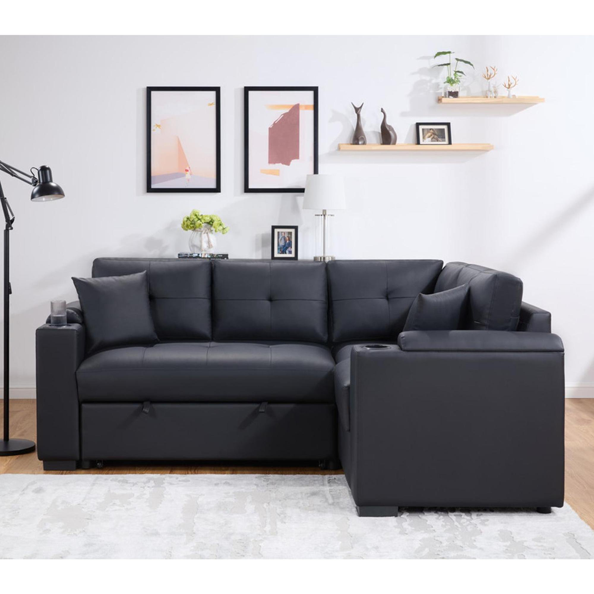 Latitude Run® PVC Fabric Sleeper Sectional | Wayfair