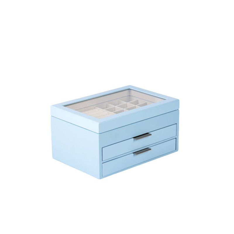 Hokku Designs Powder Blue Lift Top Jewelry Box | Wayfair