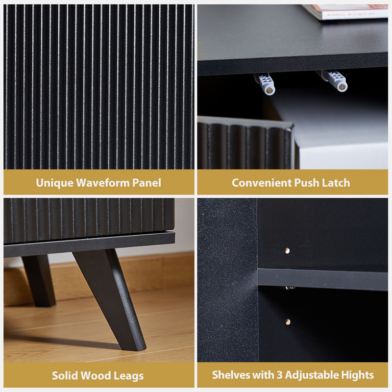 George Oliver Jaley 2 - Door Accent Cabinet & Reviews | Wayfair