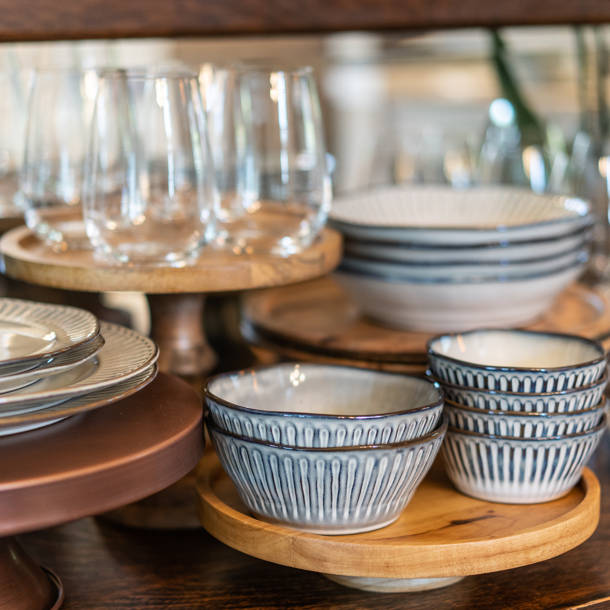 Winston Porter Goodman Stoneware Dinnerware Set - Service for 4 ...