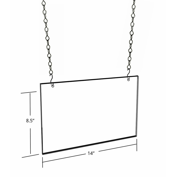 Azar Displays Clear Acrylic Hanging Ceiling Poster Frame - Wayfair Canada