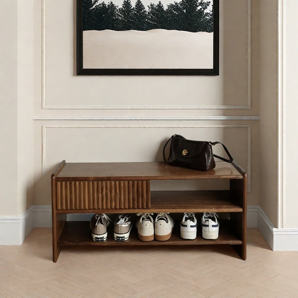 interanest 35.4in Shoe Changing Stool Shoe Storage - Wayfair Canada