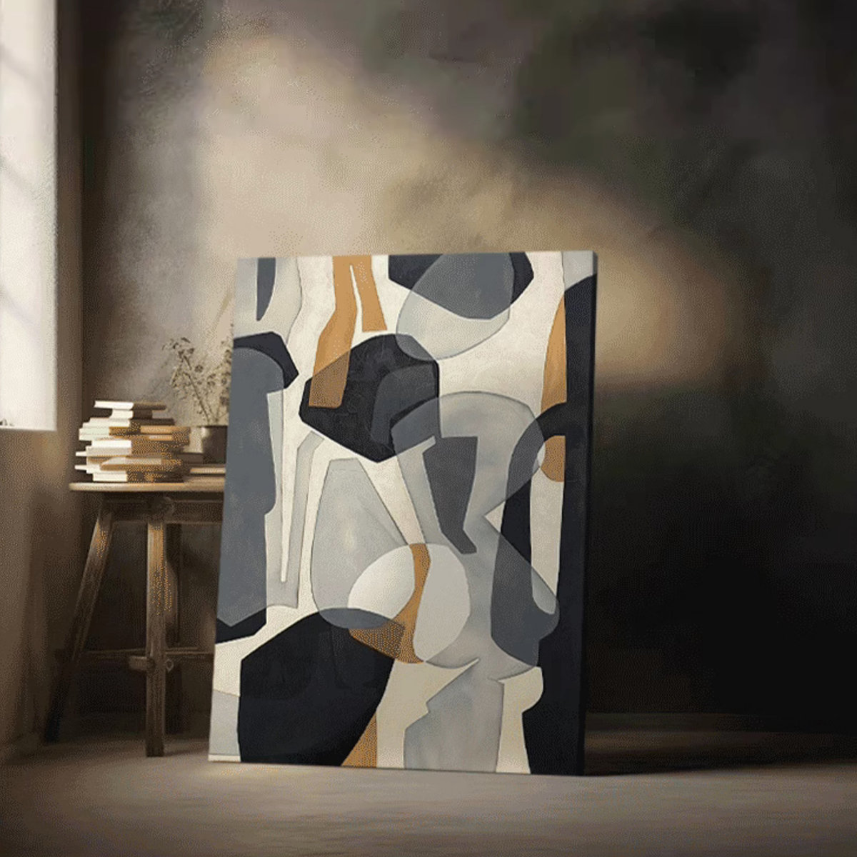 Organix Oasis Original pure hand-painted oil painting abstract style ...