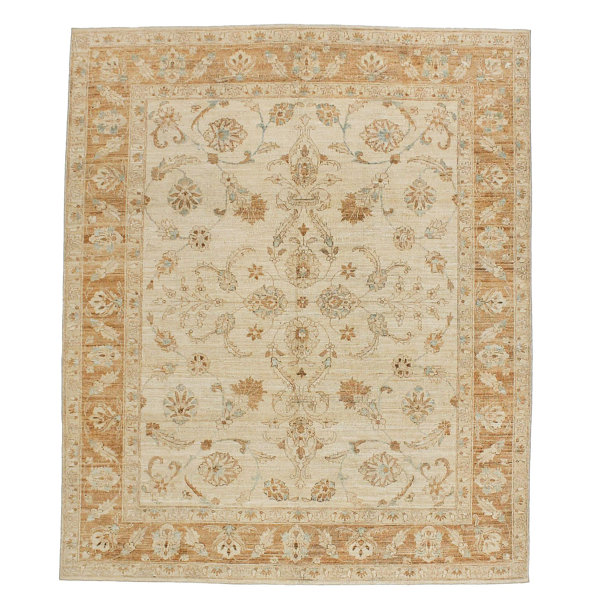 Home and Rugs One-of-a-Kind 7'10" X 8'4" 1990s Area Rug in Ivory/Brown ...