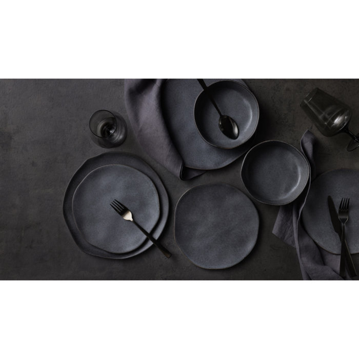 Stone by Mercer Project Hekonda Debossed 16-Piece Dinnerware Set ...