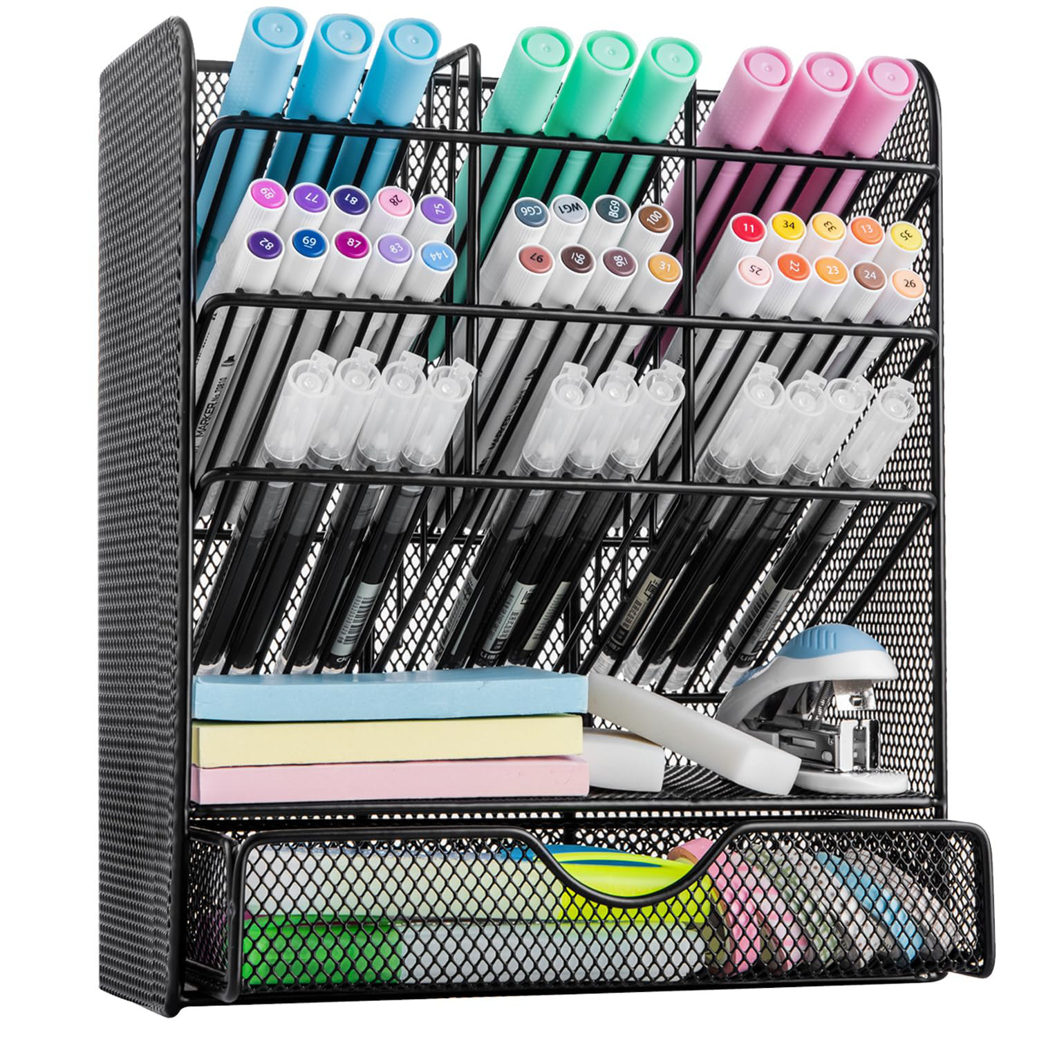 Rebrilliant Svilen Metal Pen Organizer, Pencil Holder For Desk, Desk ...