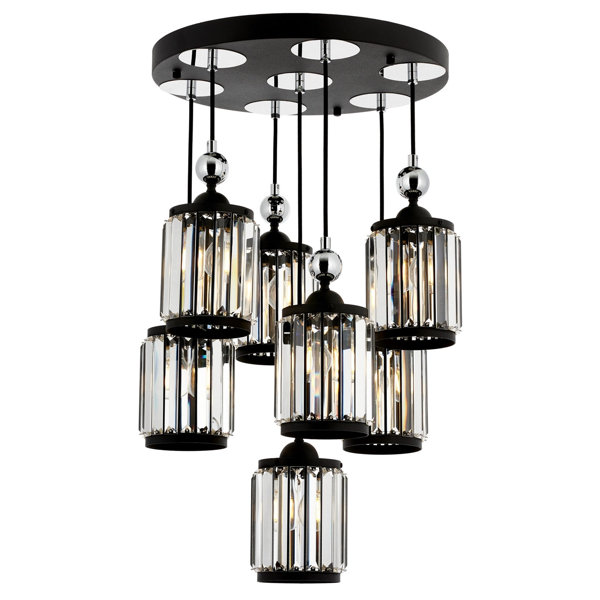 Mercer41 Demps 7 - Light Shaded LED Chandelier | Wayfair.co.uk