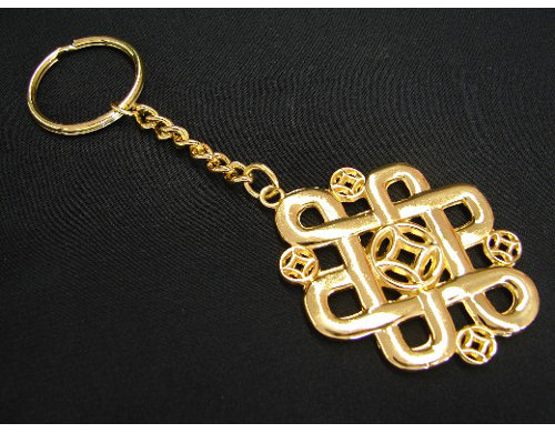 Feng Shui Import 2'' W Gold Key Chain | Wayfair