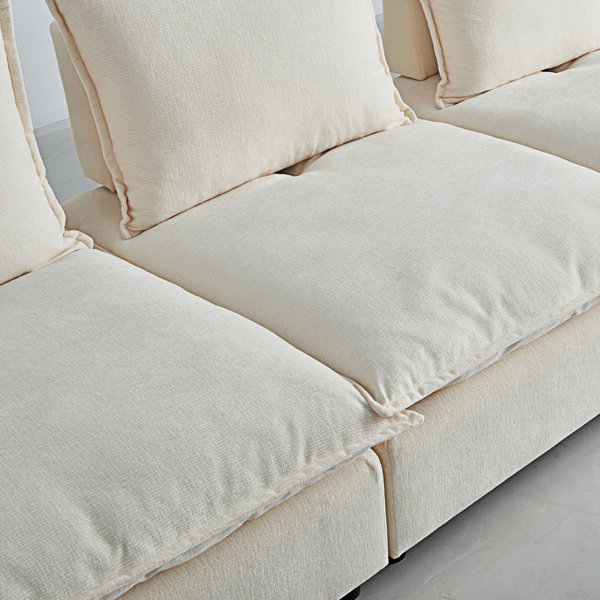 Latitude Run® Modern 2-Seater Armless Sofa Couch For Living Room,sofas ...