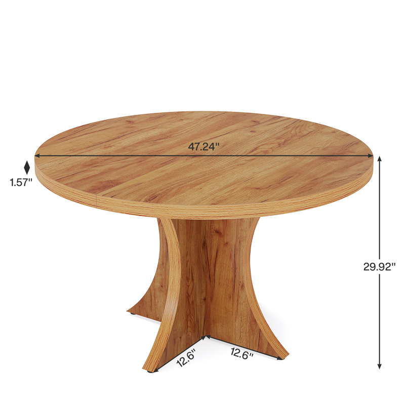 Millwood Pines Daziyah 47.24 L x 47.24 W Dining Table | Wayfair