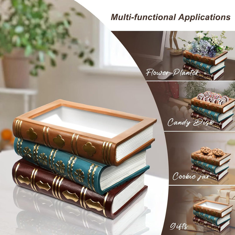 Alcott Hill® Book-shaped Flower Vase & Planter | Wayfair