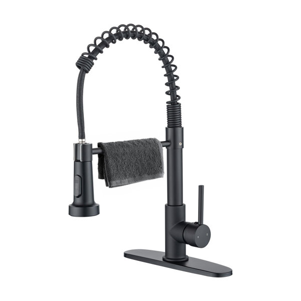 Fish hunter Durable Kitchen Faucet With Pull Down Sprayer, Temperature ...