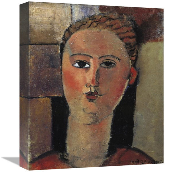 Vault W Artwork Red Haired Girl On Canvas by Claude Monet Print ...