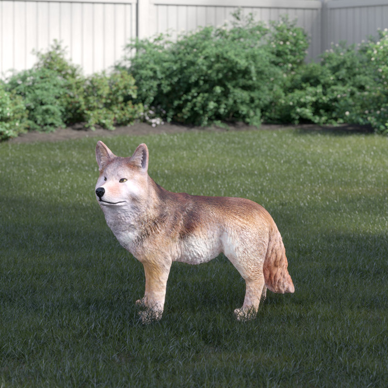 Hi-Line Gift Ltd. Coyote Standing Statue & Reviews | Wayfair