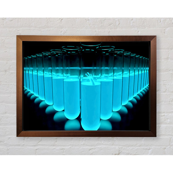 Bright Star Blue Test Tubes - Single Picture Frame Art Prints | Wayfair ...