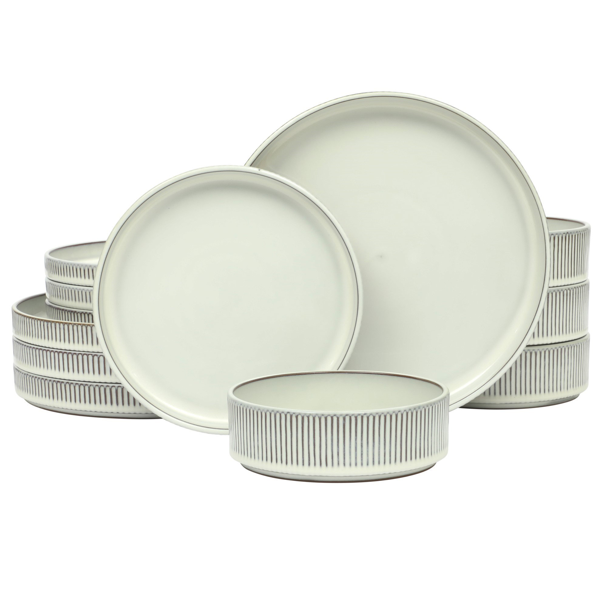 Gibson Elite 12 Piece (Service for 4) Townscape Plates and Bowls ...