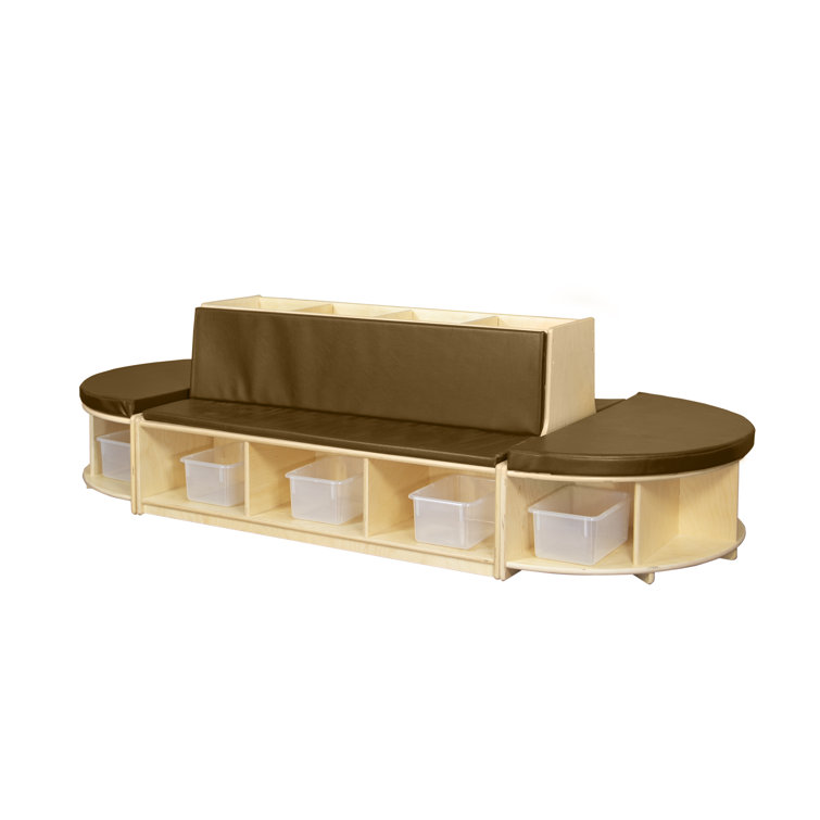 Wood Designs Read-a-Round Double-sided Bench Package With Trays | Wayfair