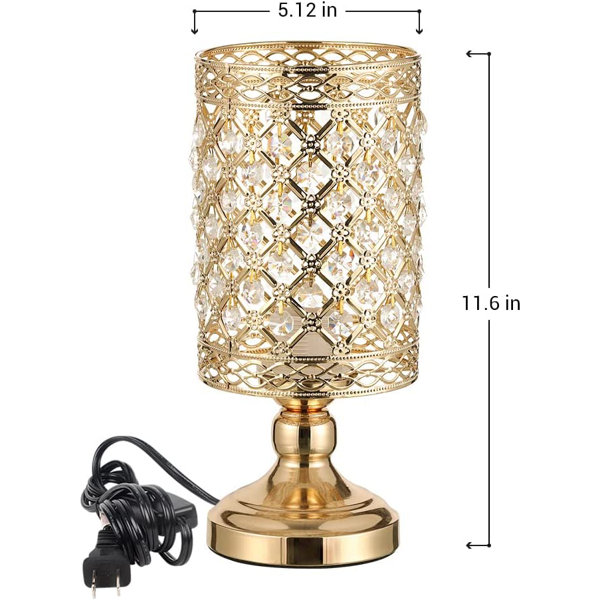 Rosdorf Park Aquil 11.6'' Gold Table Lamp Set & Reviews | Wayfair