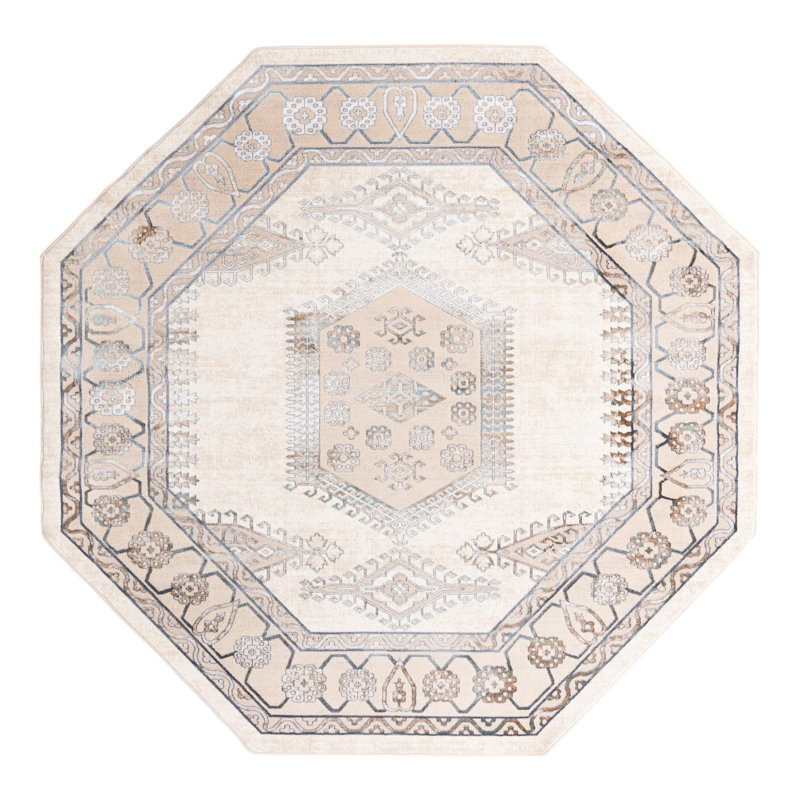 Langley Street Alamo Machine Woven Performance Ivory Rug & Reviews ...