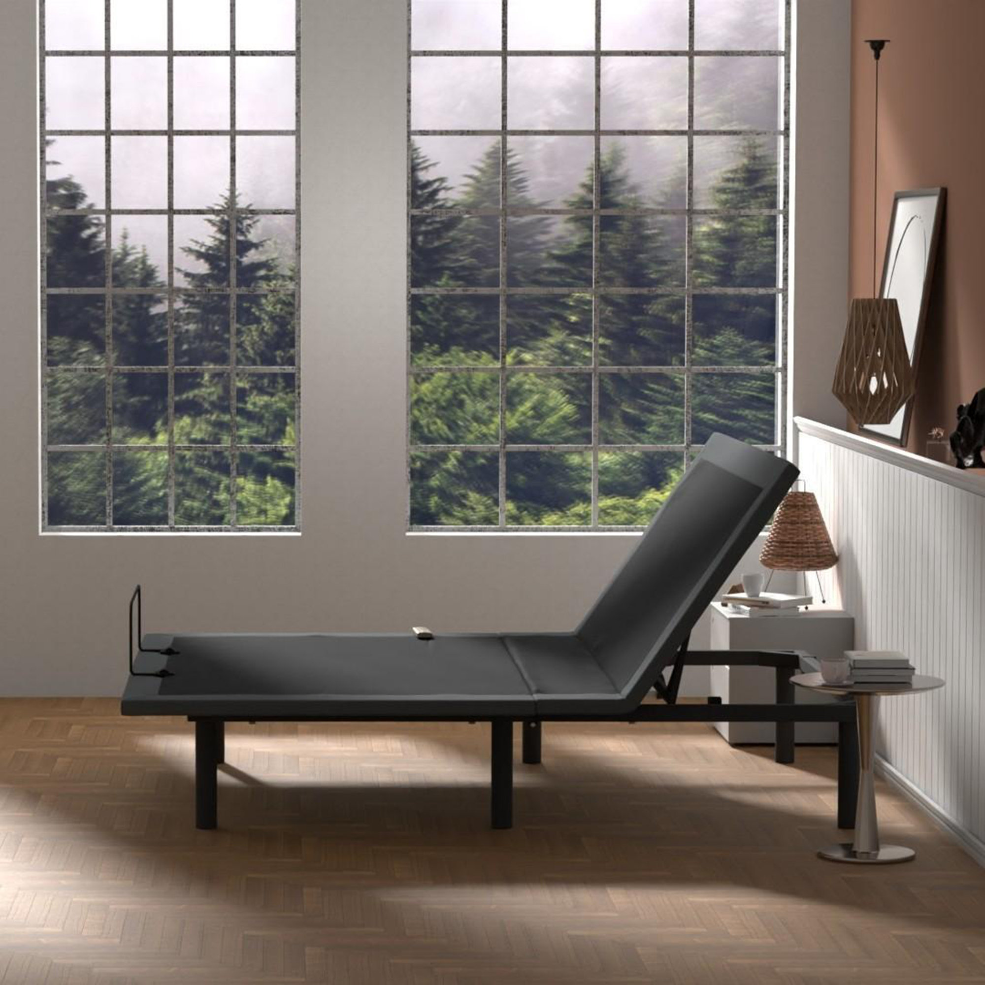 Alwyn Home Split bed adjustable bed base with head and foot position ...