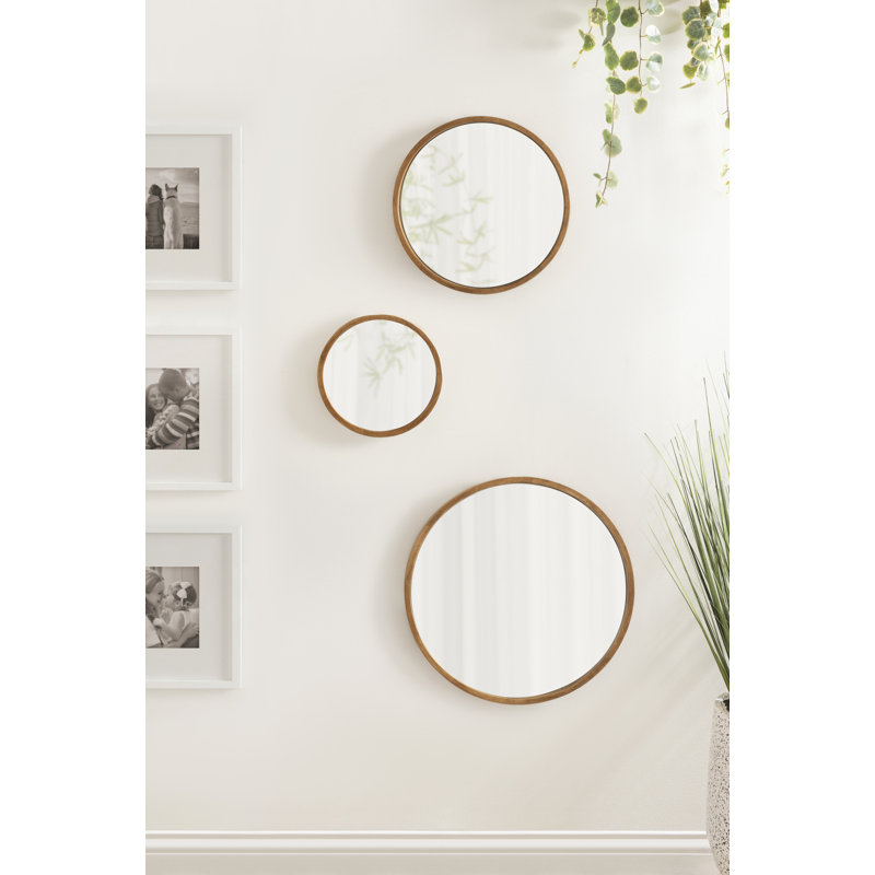 Ebern Designs Three-Piece Round Mirror Set | Wayfair