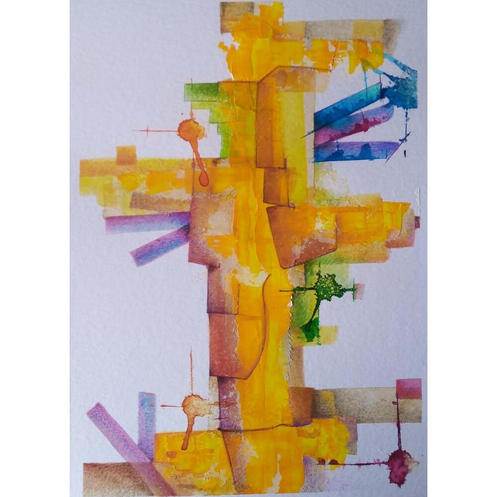 Robert Allen Stained by Alejandro Santos - Unframed Painting | Wayfair