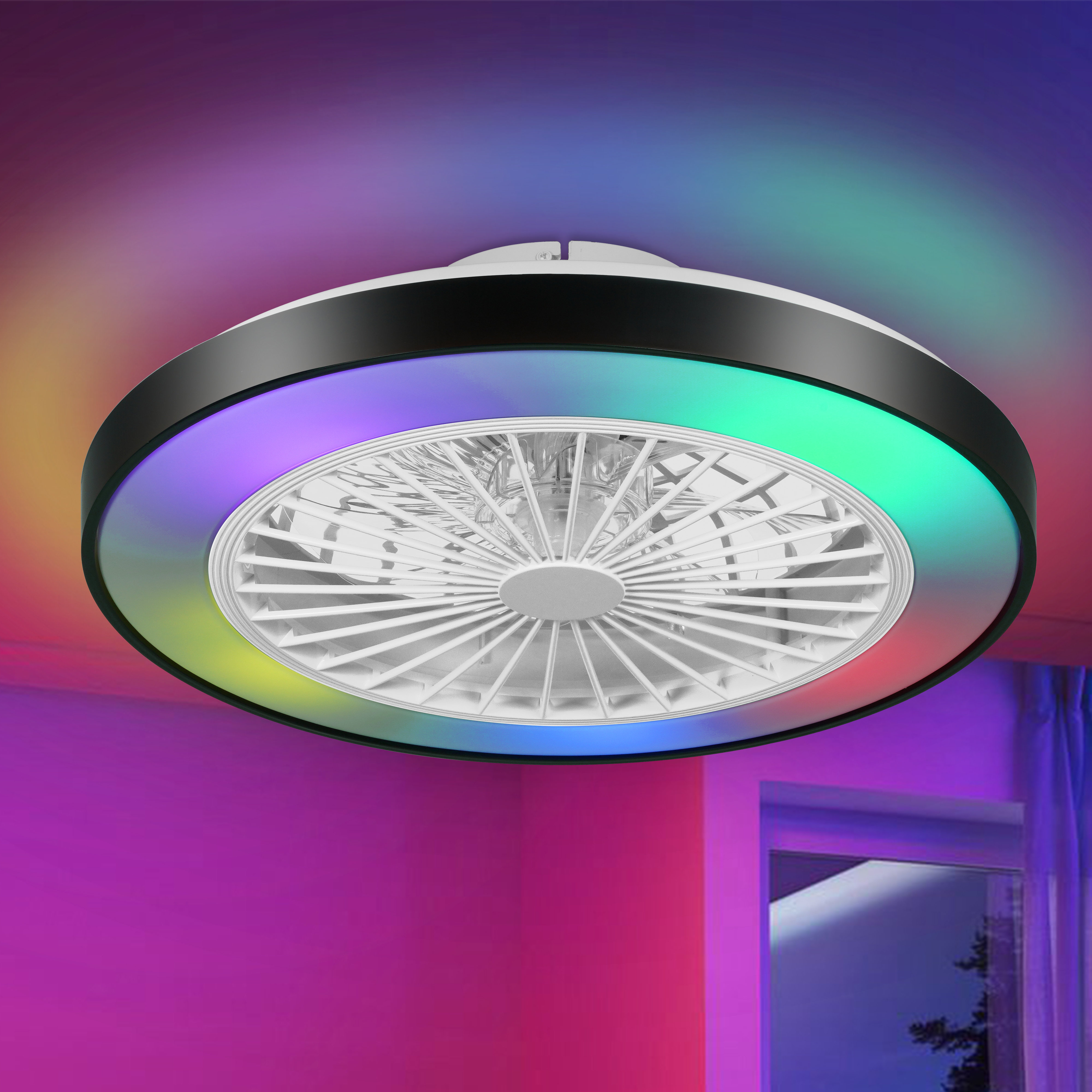 Ivy Bronx Modern Ceiling Fans With Lights and Remote LED Ceiling Fan ...