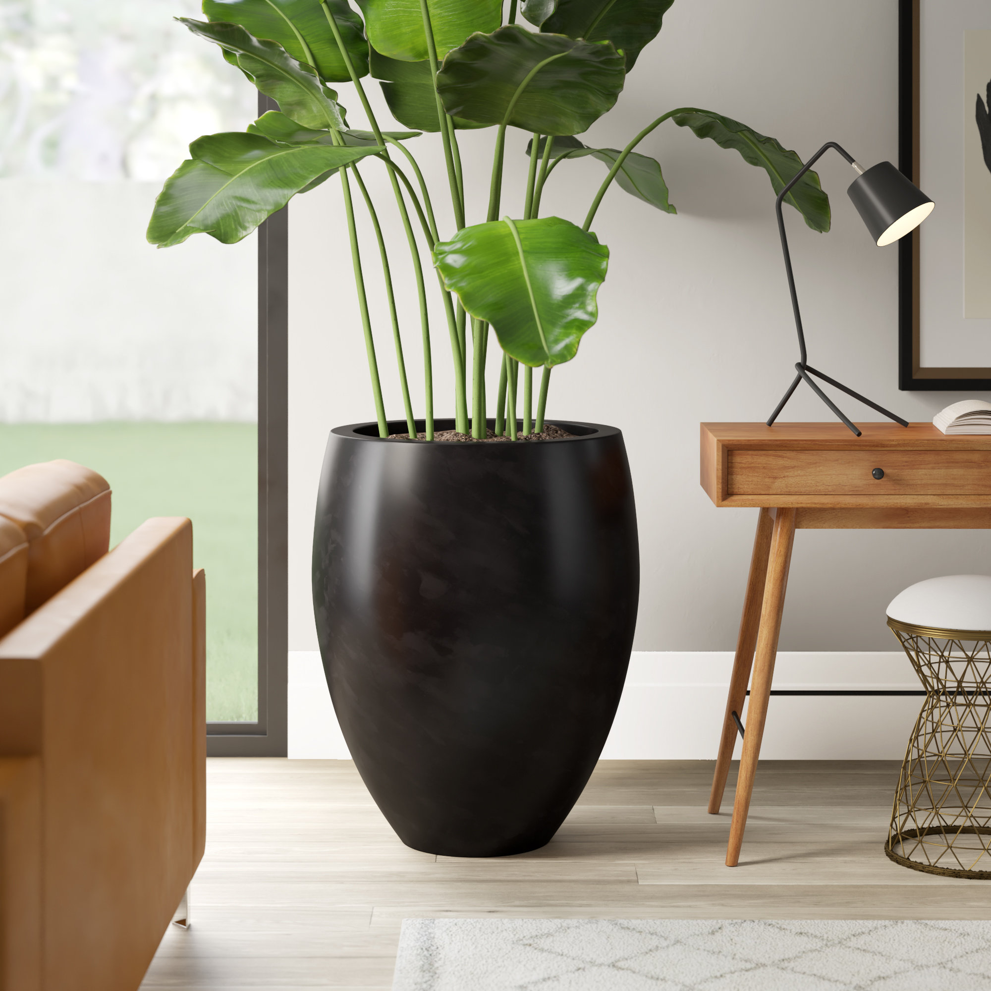 Wade Logan® Bonano Fibreglass Pot Planter & Reviews - Wayfair Canada