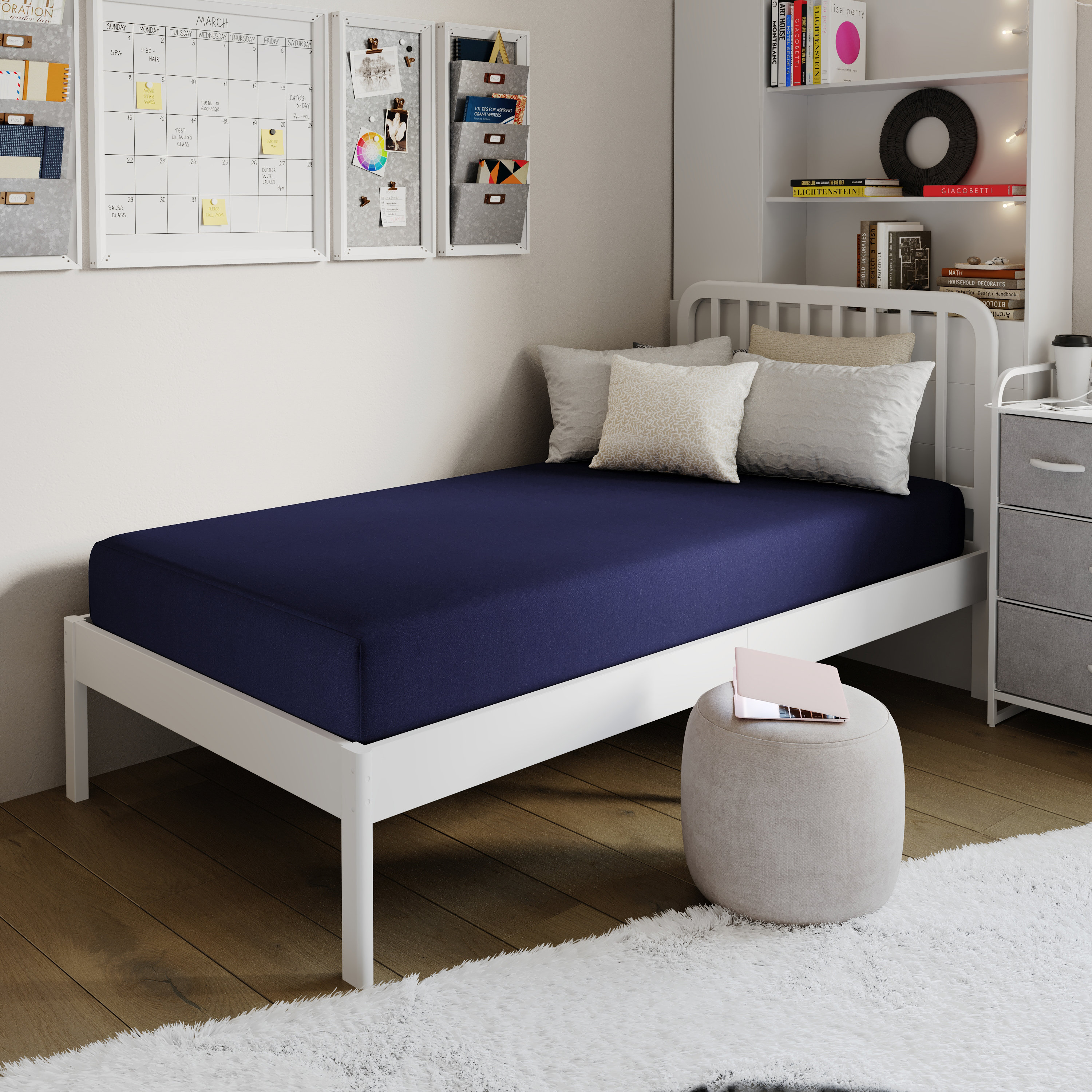 Ebern Designs Liquid-Resistant Memory Foam Mattress with Removable ...
