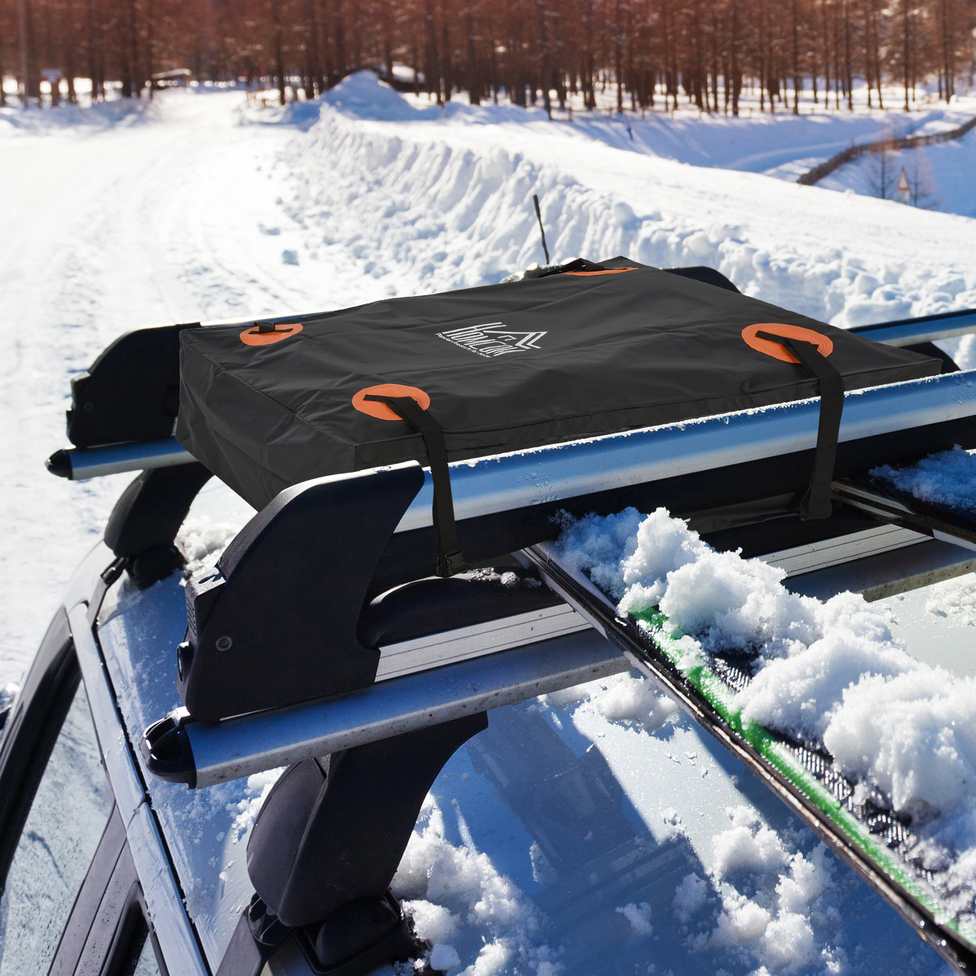 HomCom Car Rooftop Cargo Plastic Underbed Storage | Wayfair