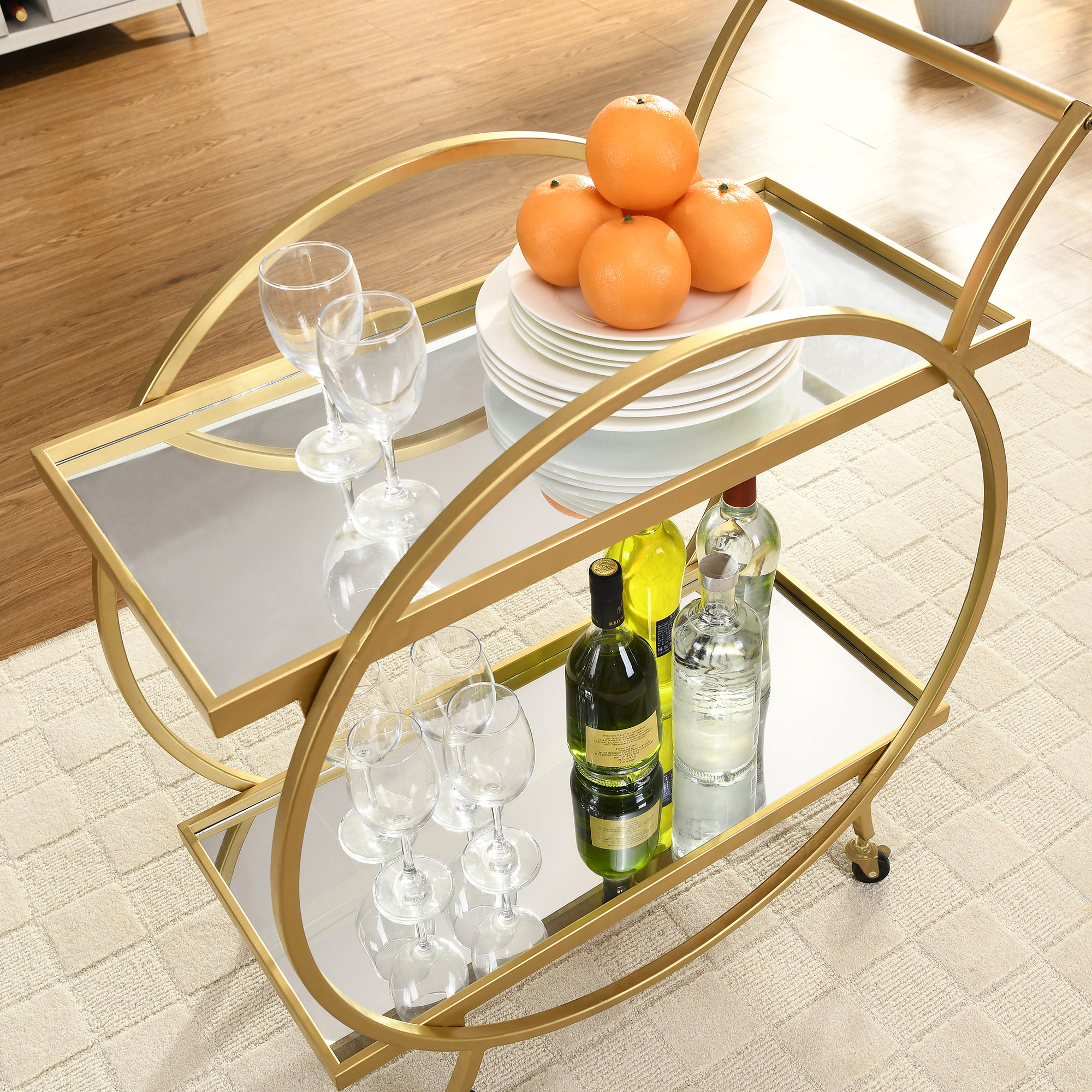 Brayden Studio Barcaldine Odessa Bar Cart & Reviews - Wayfair Canada